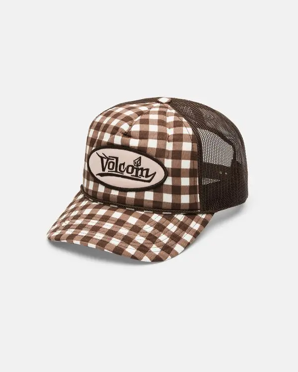 Volcom Stone Plaid Trucker - Brownie