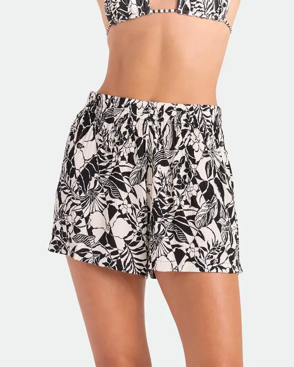 Volcom Printed Viscose Shorts - Orange/blue