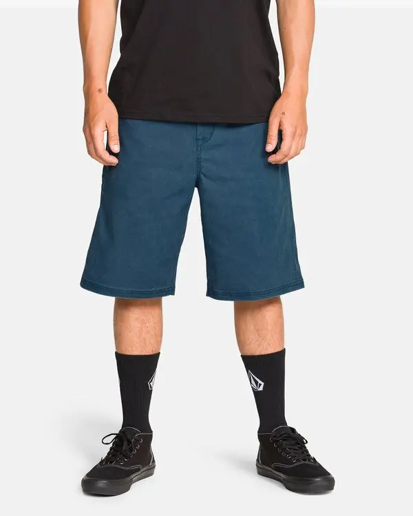 Volcom Dialed Relaxed Work Shorts - Midnight Blue