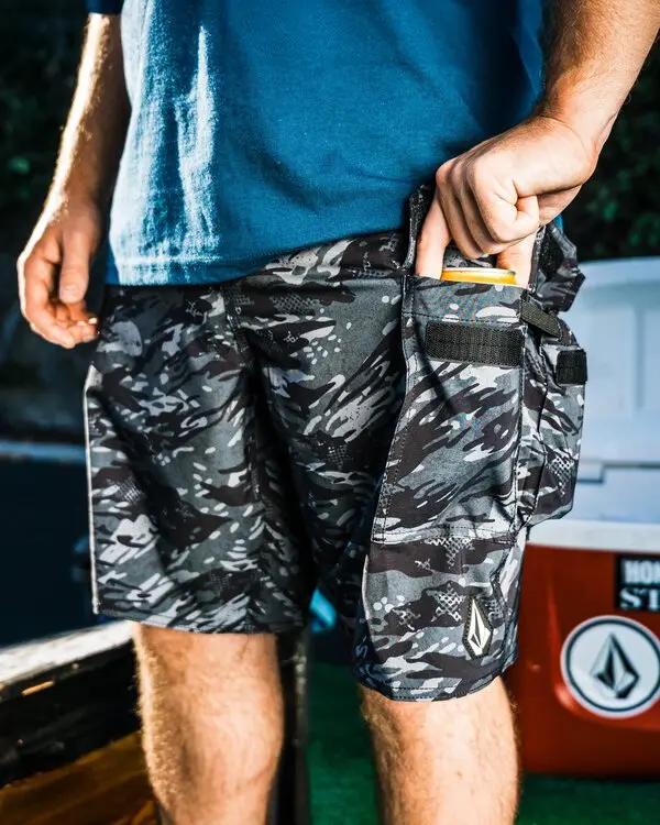 Volcom 4th Of July Preemo Mod Boardshort - Dark Charcoal
