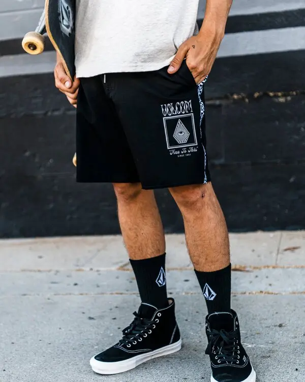 Volcom Yewster Loose Stoney 18" Boardshorts - Black