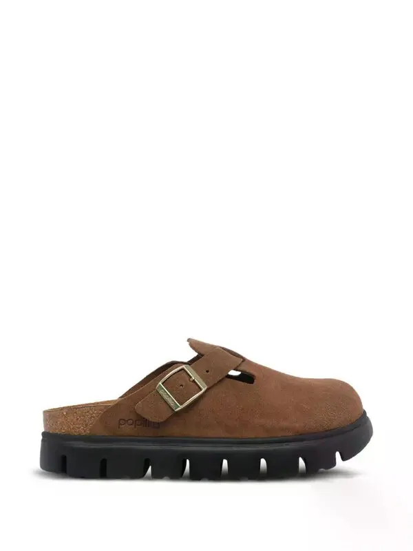 BIRKENSTOCK Boston Chunky Suede Mules