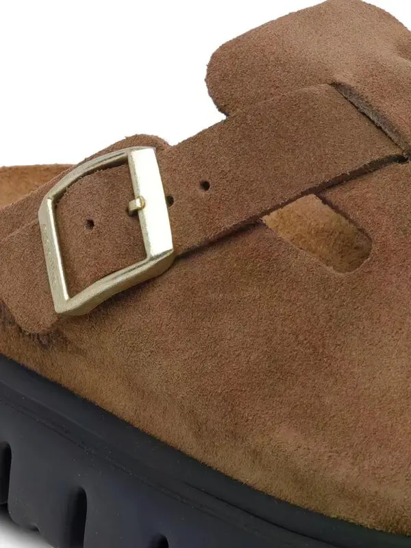 BIRKENSTOCK Boston Chunky Suede Mules