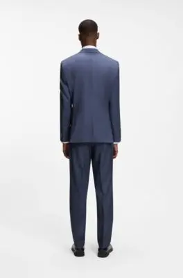 BOSS Two-piece Regular-fit Suit In Virgin Wool And Silk