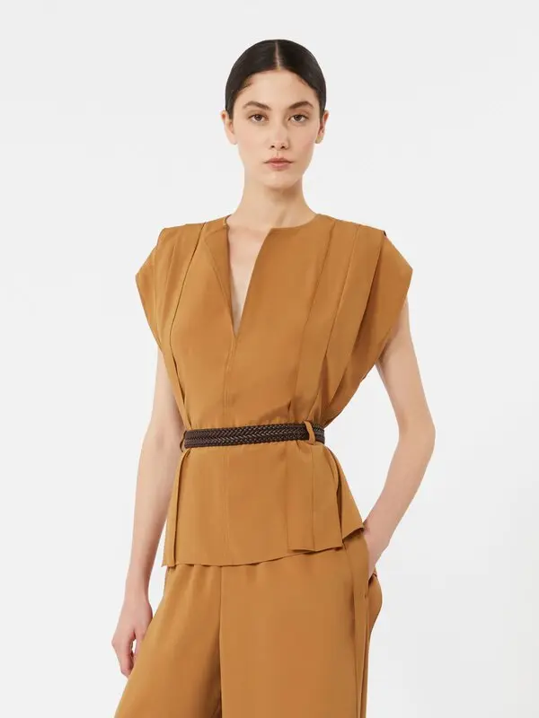 Max Mara Cady Blouse With Flounce