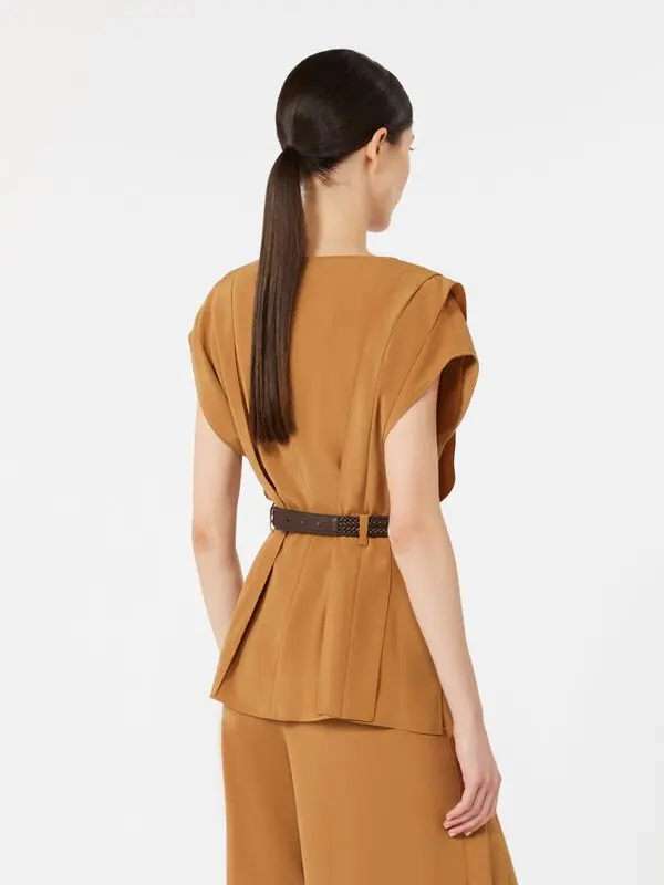 Max Mara Cady Blouse With Flounce