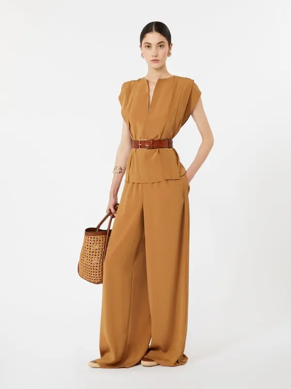 Max Mara Cady Blouse With Flounce