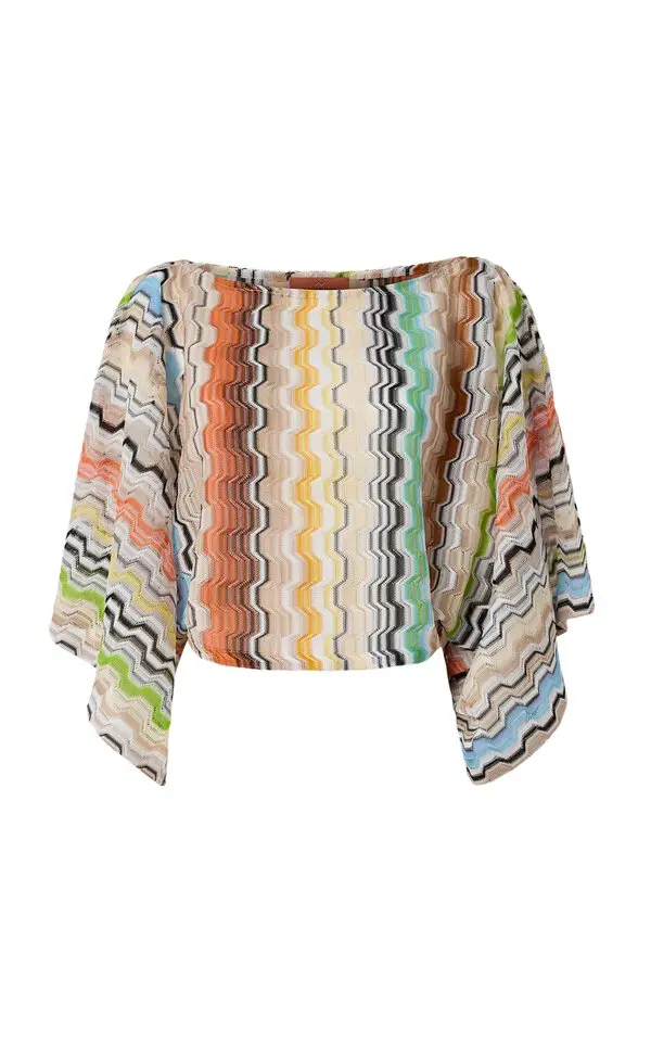 Missoni Raschel Knit Cropped Top - Multi