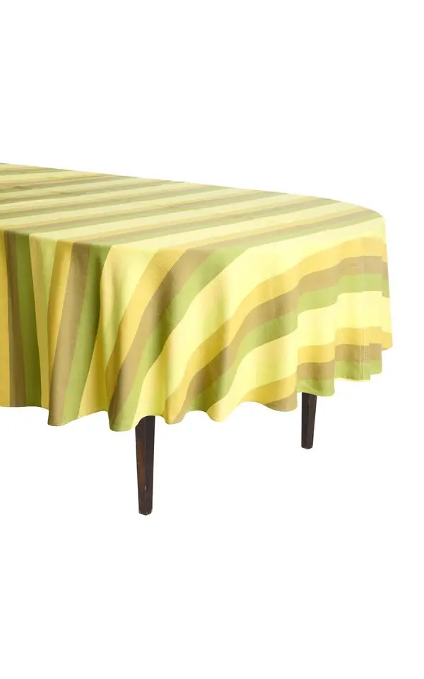 MARRAKSHI LIFE Exclusive La Isla Circular Cotton Tablecloth - Stripe