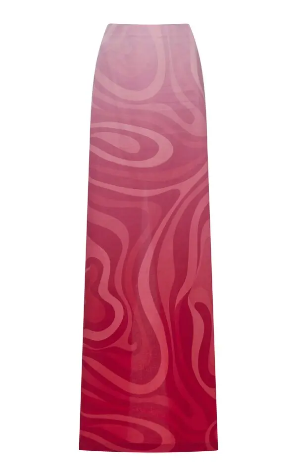 Emilio Pucci Printed Maxi Dress - Pink