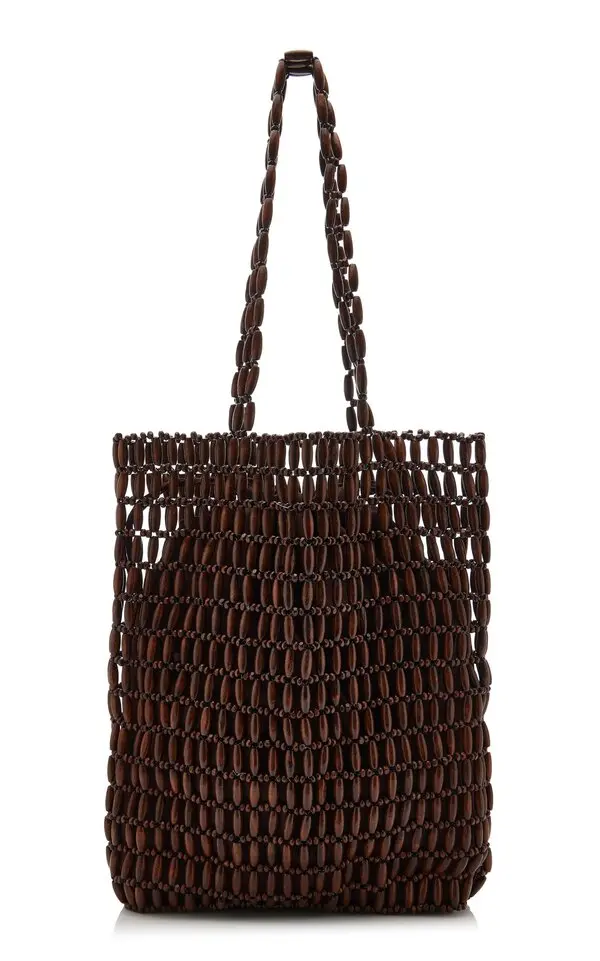 MARLIES GRACE Exclusive La Isla Rita Beaded Tote Bag - Brown