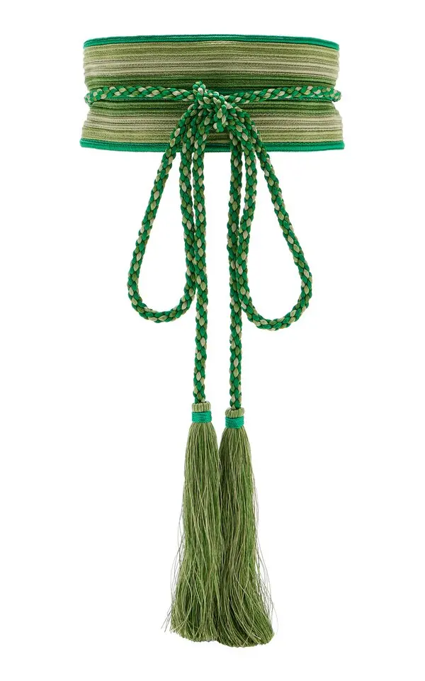 Le Sundial La Isla Knitted Belt - Green