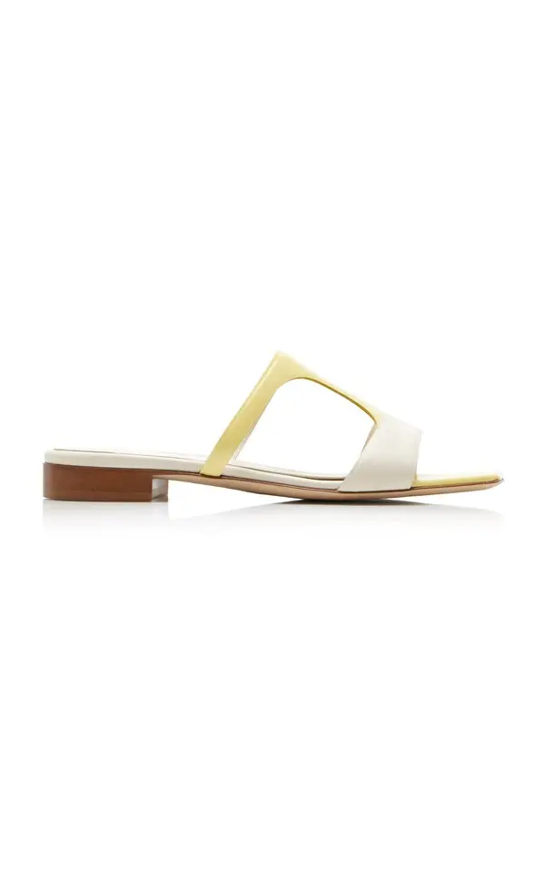 IZIE La Isla Harley Leather Sandals - Yellow