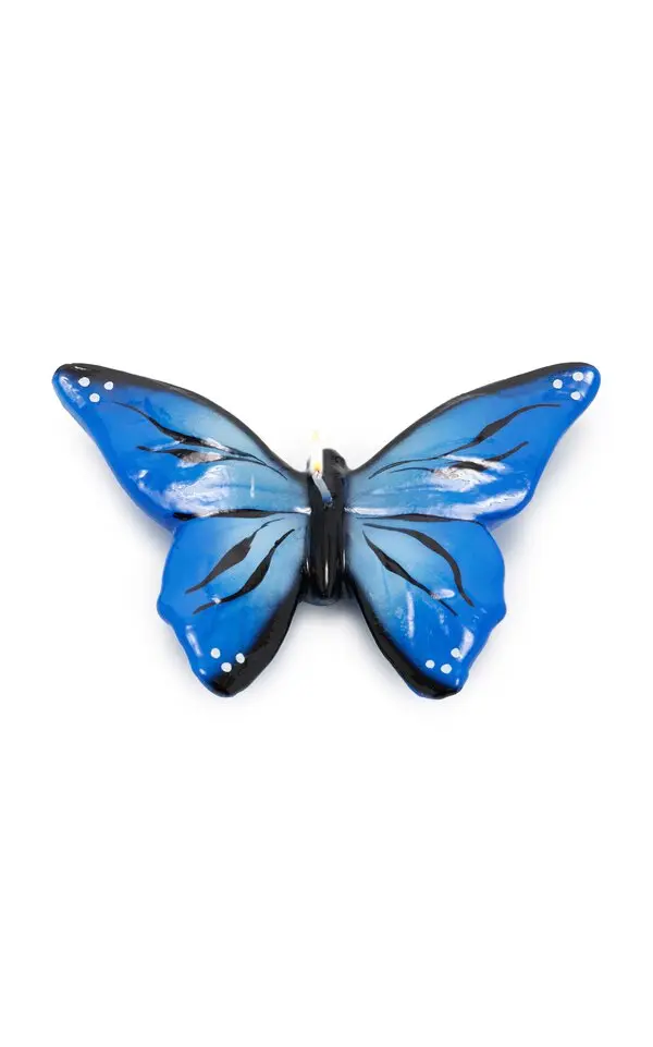 MODA DOMUS Exclusive La Isla Butterfly Wax Candle - Blue