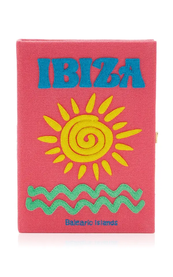 OLYMPIA LE-TAN La Isla Ibiza Book Clutch - Pink