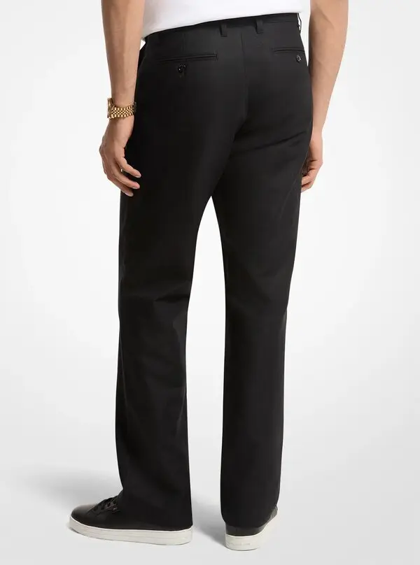 Michael Kors Finn Linen And Cotton Chino Pants In Size By