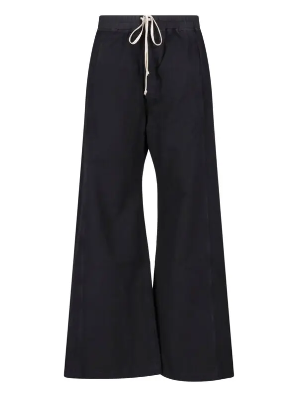 Rick Owens Wide Leg "pusher" Pants - Black