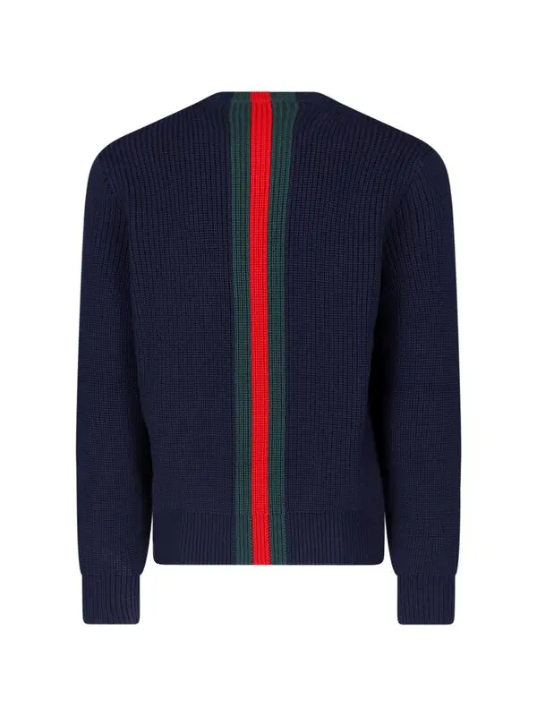 Gucci Ribbed Web Sweater