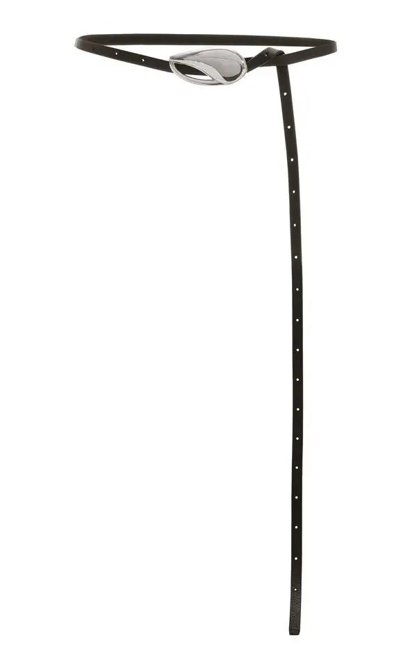 LIZZIE FORTUNATO La Isla Estelle Leather Belt - Black