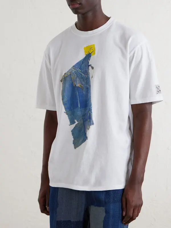 Kapital Printed Cotton-jersey T-shirt