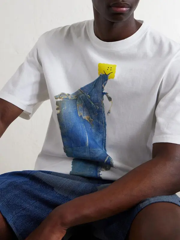 Kapital Printed Cotton-jersey T-shirt