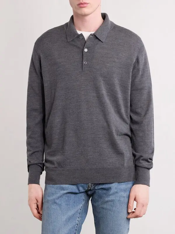 William Lockie Virgin Wool Polo Shirt