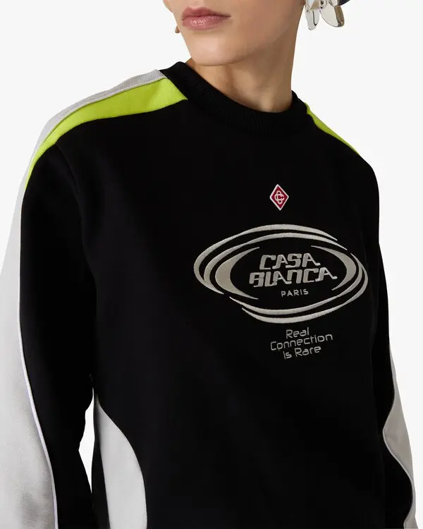 Casablanca Colourblock Long Sleeve Sweatshirt