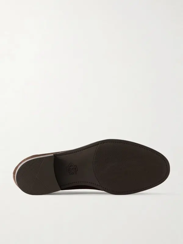 EDWARD GREEN Pimlico Suede Penny Loafers