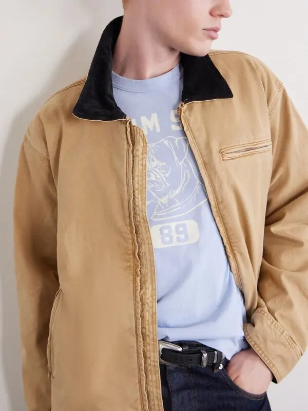 Visvim Jumbo Printed Cotton-jersey T-shirt - Blue
