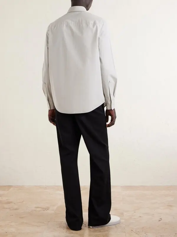 Bottega Veneta Classic-collar Cotton-poplin Shirt