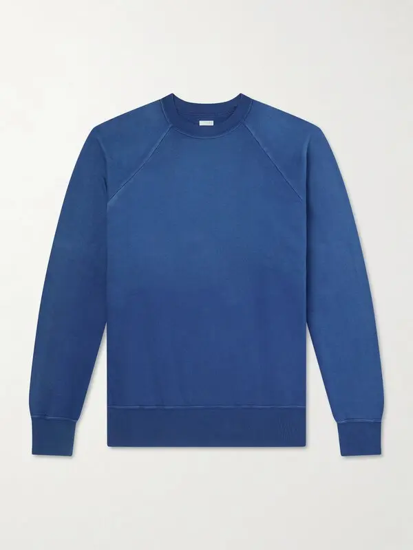 A.PRESSE Cotton-jersey Sweatshirt - Blue