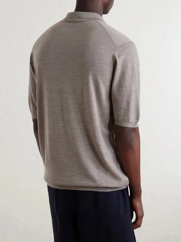 William Lockie Merino Wool Polo Shirt