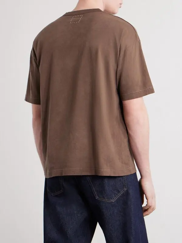 Visvim Cotton-jersey T-shirt - Brown