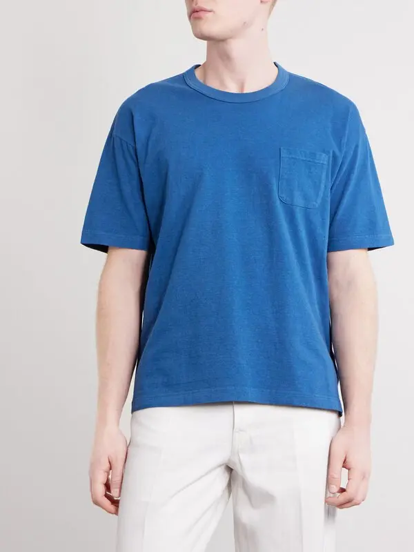 Visvim Jumbo Cotton-jersey T-shirt - Blue