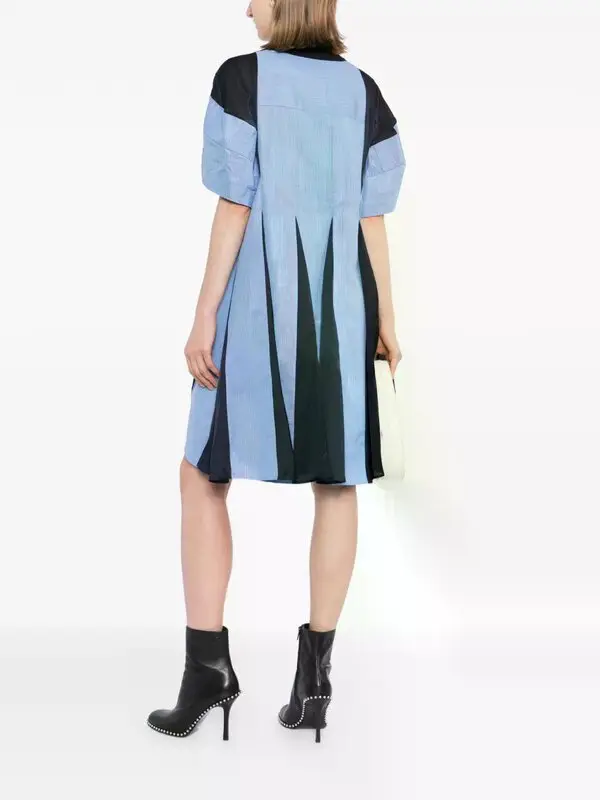 sacai knit dress Sacai Poplin X Cotton Knitted Dress