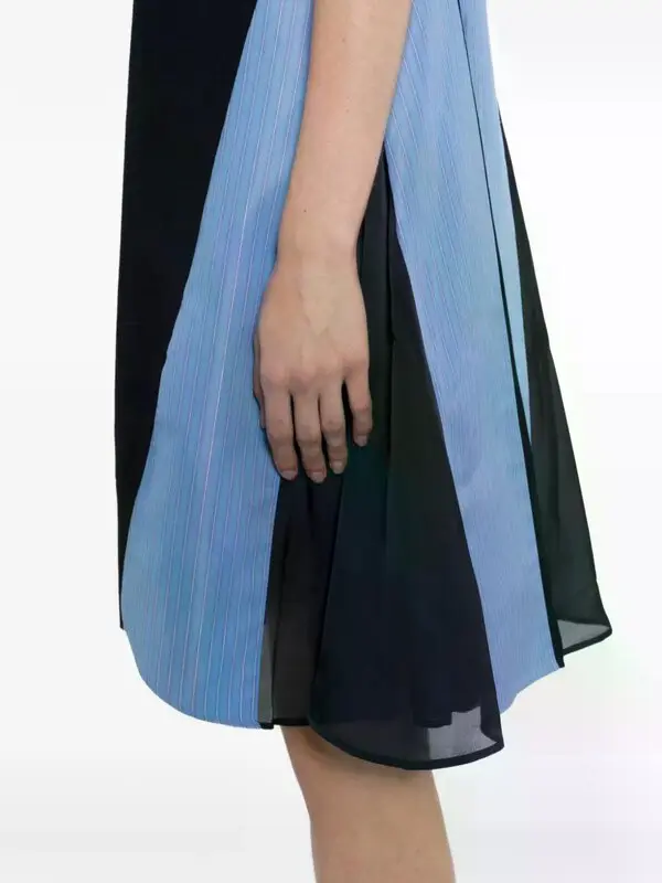 Sacai Poplin X Cotton Knitted Dress