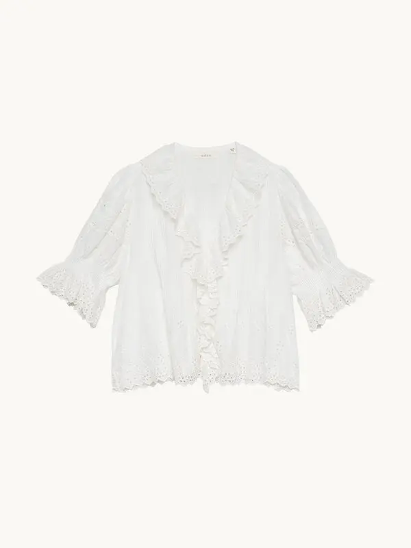 DÔEN Henri Top Eyelet - Salt