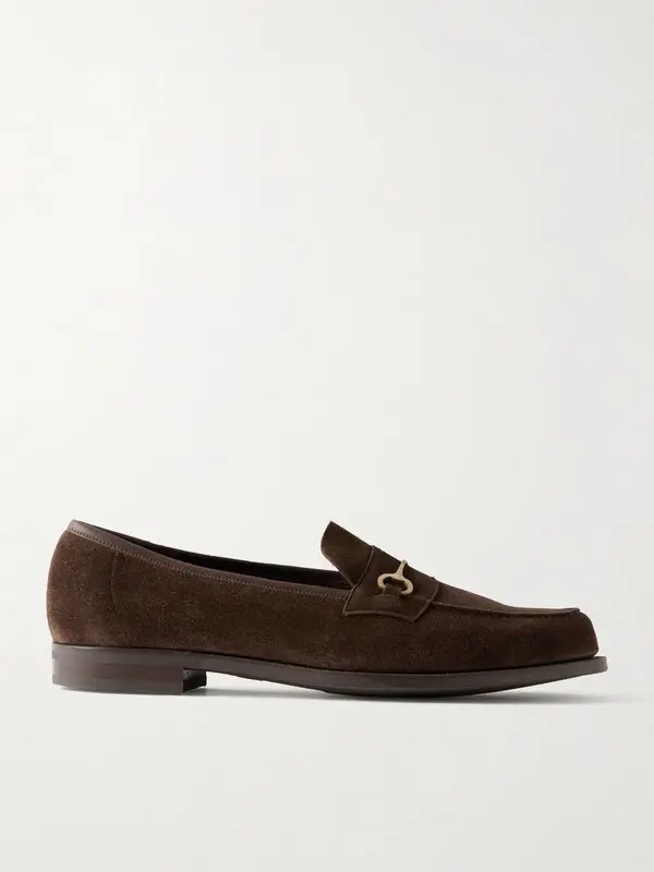 EDWARD GREEN Putney Horsebit-embellished Loafers - Brown