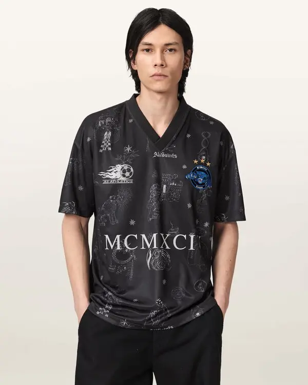 ALLSAINTS Terra Oversized Short Sleeve Soccer Shirt