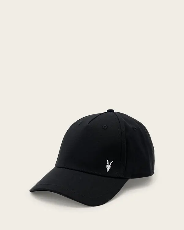 ALLSAINTS Fen Ramskull Baseball Cap - Black/white