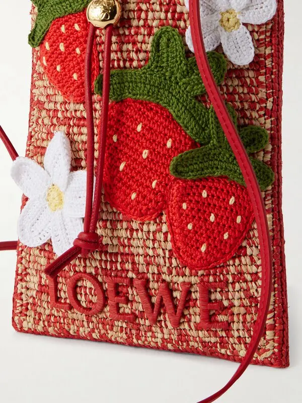 Loewe Leather-trimmed Pouch