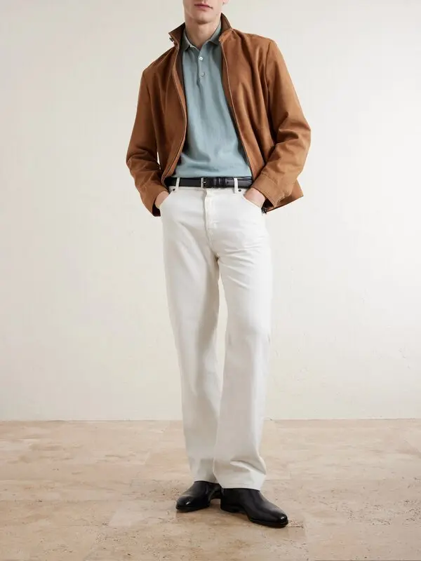 Canali Cotton Polo Shirt - Blue
