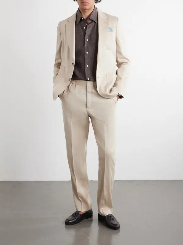 Thom Sweeney Linen Shirt - Brown