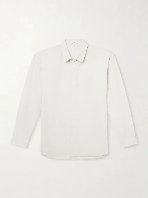 ATON Oversized Cotton-poplin Shirt