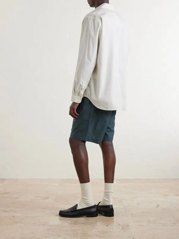 ATON Oversized Cotton-poplin Shirt