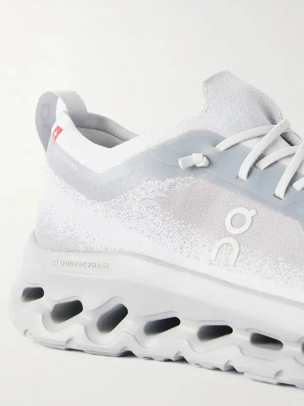 On Cloudtilt Moon Stretch Recycled-knit Sneakers - Gray