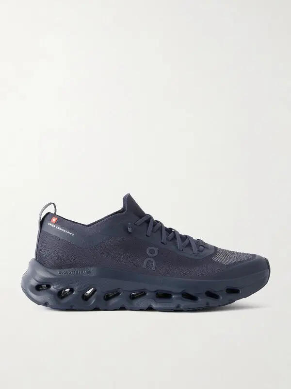 On Cloudtilt Moon Recycled-knit Sneakers - Blue