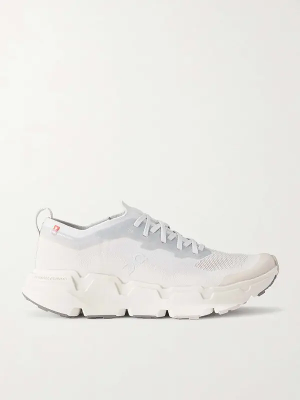 On Cloudsoma Rubber-trimmed Stretch Recycled-knit Sneakers - White
