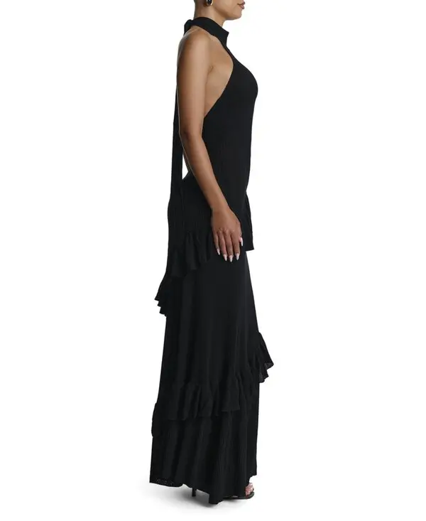 Naked Wardrobe Knit Sleeveless Flare Maxi Dress