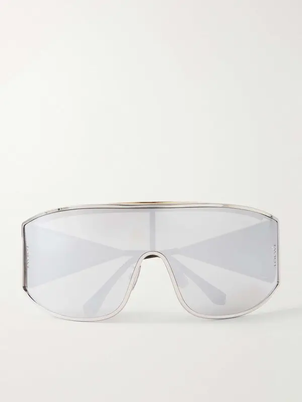 Loewe Metal Mask-frame Sunglasses - Silver